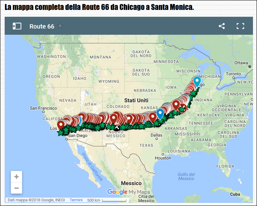 Route 66. La mappa completa | Franco Zefferi